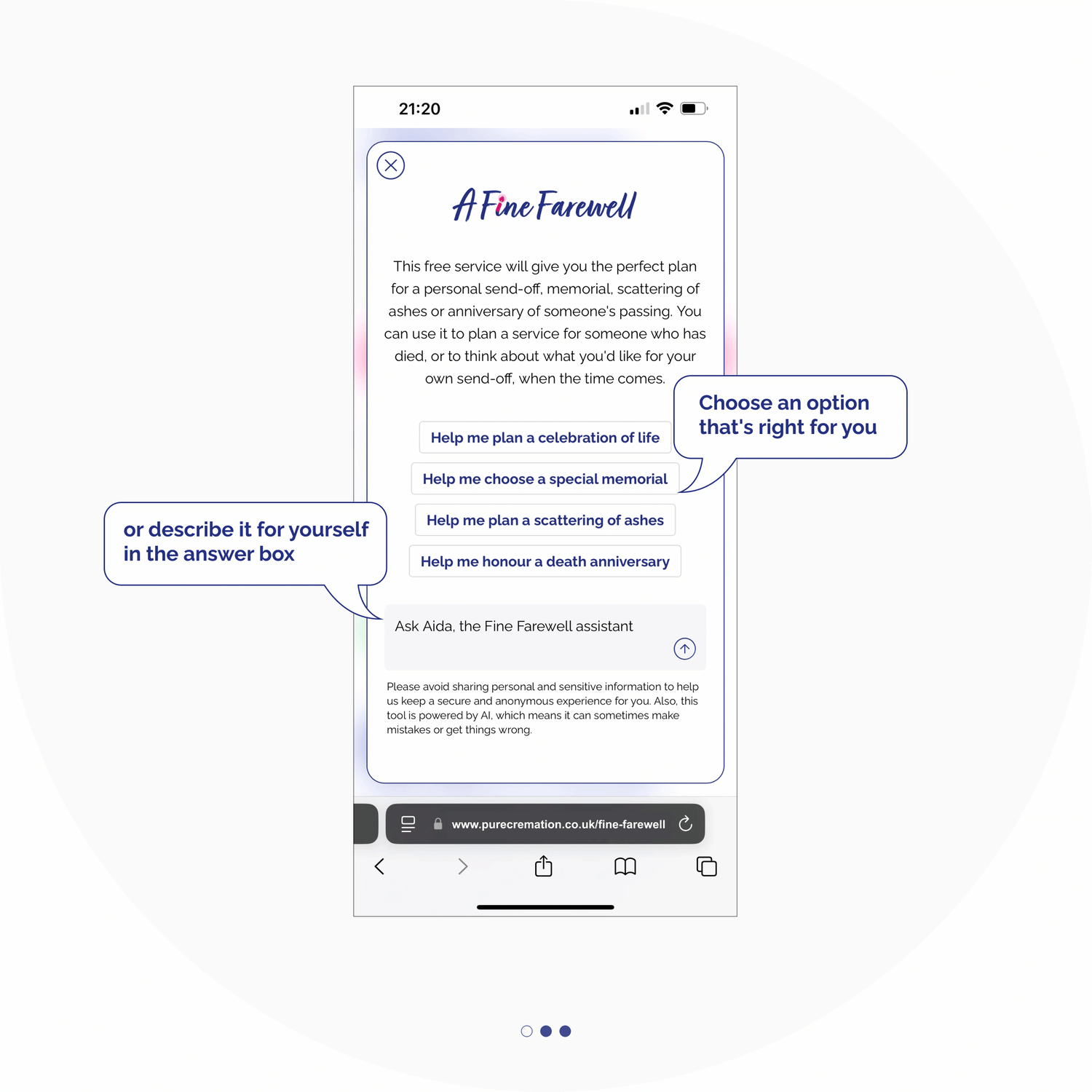 A Fine Farewell: Free send-off Planner | Pure Cremation™